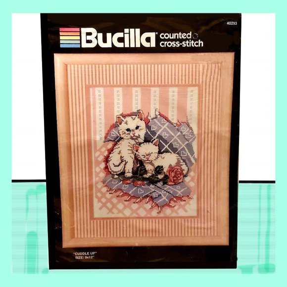 Bucilla | Other | Cuddle Up Cats Needlepoint Counted Cross Stitch Craft ...